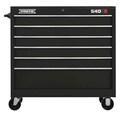 Proto 540S Rolling Tool Cabinet, 6 Drawer, Gloss Black, Steel, 41 in W ...