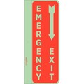 Electromark Emergency Exit Sign, 12" Height, 4" Width S576 | Zoro