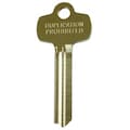 Best Key Blank, Standard, M Keyway, 1/2in. 1A1M1KS473KS800 | Zoro