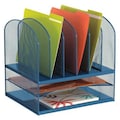 Safco Desktop Organizer, 11-1/2"D 3255BU | Zoro