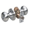 Master Lock Knob Lockset, Biscuit Style, Satin Nickel BC0215KA4S | Zoro