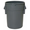 Tough Guy 44 gal. Round Trash Can, Gray, None, LLDPE 5DMU7 | Zoro