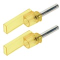 3M Pin Terminal, Yellow W/Clear Sleeve, PK200 711/10 | Zoro