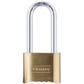Master Lock Combination Padlock, Bottom, Brass 175LHSS | Zoro