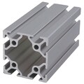 80/20 Extrusion, T-Slotted, 40S, 6M L, 80 mm W 40-8080-6M | Zoro