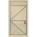 Folding Guard Wire Partition Hinged Door, 3 ft x 12 ft HS7 312R CYL | Zoro