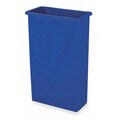 Rubbermaid Commercial 23 gal. Rectangular Trash Can, Blue, None, LLDPE ...