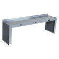 Zoro Select Electrical Shelf Riser, 60Wx15Dx18H, Gray 5W674 | Zoro