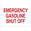 Brady Fire Emergency Sign, 10" Height, 14" Width, Plastic, Rectangle ...