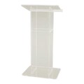 Amplivox Sound Systems Frosted Acrylic H Lectern, w/Shelf SN354010 | Zoro