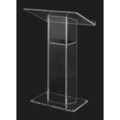 Amplivox Sound Systems Clear Large Acrylic Wing Lectern, w/Shelf ...