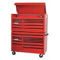 Williams Tool Utility Cart, 55"W, 24"D, 11Drawrs, Red W55RC11 | Zoro