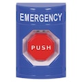 Safety Technology International Emergency Push Button, Blue, Red Button ...