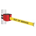 Retracta-Belt Belt Barrier, 4"H, Out of Service Belt Msg WH412RD15-OOS ...