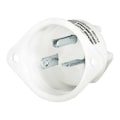 Zoro Select Flanged Receptacle, 20 A Amps, 250V AC, Panel Mount, Inlet ...
