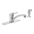 Moen Manual, 10-1/2" Mount, 3 Hole Gooseneck Kitchen Faucet 8707 | Zoro
