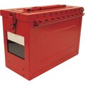 Master Lock Group Lockout Box, Red, 9-1/16" H S602 | Zoro