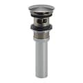 Delta Metal, Faucet, Push Pop-Up with Overflow 72173-SS | Zoro