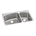 Elkay Sink, 3 Hole, Premium Highlighted Satin Finish DPXSR2250R3 | Zoro