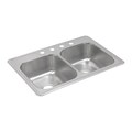 Elkay Sink, 4 Hole, Satin Finish DXR33224 | Zoro