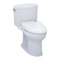 Toto Toilet, 1.28 gpf, Tornado Flush, Floor Mount, Elongated, Cotton ...