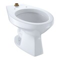 Toto Toilet Bowl, 1.0 gpf, Siphon Jet, Floor Mount, Elongated, Cotton ...