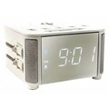 Kube Systems Clock, LED, 12 Hour Format, Digital CLOCK-WHT-QI | Zoro