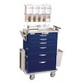 Blue Bell Medical Anesthesia Cart, Steel, 6 Adjustable Shelves, 1400 lb ...