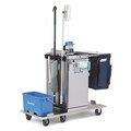 Geerpres Janitor Cart, 2 Shelves, Silver, 51-3/4" L 54XN41 | Zoro