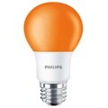 Signify LED Lamp, A19 Bulb Shape, 8.0W, 120V 8A19/LED/ORANGE/P/ND 120V ...