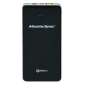 Mobilespec Rechargeable Power Bank, 8.50" H, Black MBS02103 | Zoro