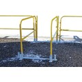 Garlock Safety Systems Guardrail, Yellow, Overall 3-1/2 ft. H 449-001 ...