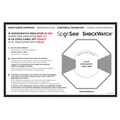 Shockwatch Shock Indicator Companion Label, PK200 26106ML | Zoro