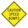 Nmc Caution Speed Bumps Sign, TM208J TM208J | Zoro