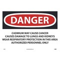 Nmc Danger Cadmium May Cause Cancer Sign, D28PC D28PC | Zoro