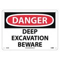 Nmc Danger Deep Excavation Beware Sign, D256RB D256RB | Zoro