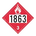 Labelmaster Flammable Liquid Placard 1863, PK25 ZVP21863 | Zoro