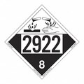 Labelmaster Corrosive Placard, UN 2922, PK25 ZVR42922 | Zoro