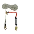 Safewaze Rope Lifelin, 50 ft., Rope Grb, 3 ft. Lnyrd FS700-50GA-3E | Zoro