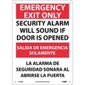 Nmc Emergency Exit Only Sign - Bilingual M734RB | Zoro