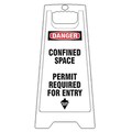 Tough Guy Floor Sign, 24 in H, 11 29/36 in W, Polypropylene, English ...