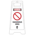 Tough Guy Floor Sign, 24 in H, 11 29/36 in W, Polypropylene, English ...