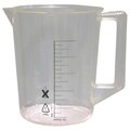 Lab Safety Supply Beaker, Handle, 2000mL, 96 Oz, Polyethylene 6FAH0 | Zoro