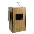 Amplivox Sound Systems Multimedia Lectern w/ Microphone, Oak SS3230-OK ...