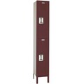 Lyon Wardrobe Locker, 12" W, 12" D, 78" H, (1) Wide, (2) Openings, Wine ...