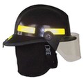 Fire-Dex Fire Helmet, Black, Modern 911H714 | Zoro