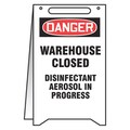 Accuform Fold-Up OSHA Danger Safety Sign, 20 in H, 12 in W, PFR167 ...