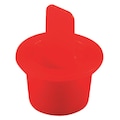 Caplugs Center Pull-Tab Tapered Plug, Caplug Red, 01-LPE Low Density ...