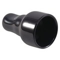 Caplugs Vinyl Ergonomic Pull-Tab Cap, Black Vinyl, Caplugs Standard ...