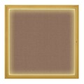 United Visual Products Corkboard, 48"x48", Pumice/Gold UV416I48-GOLD ...